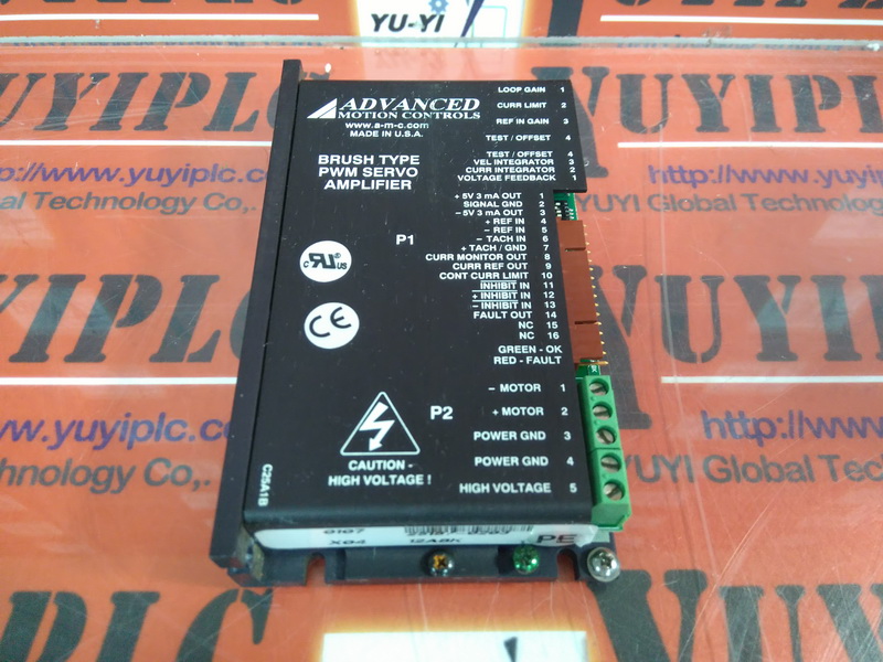 ADVANCED BRUSH TYPE PWM SERVO AMPLIFIER 12A8K - PLC DCS SERVO Control MOTOR POWER SUPPLY IPC ROBOT
